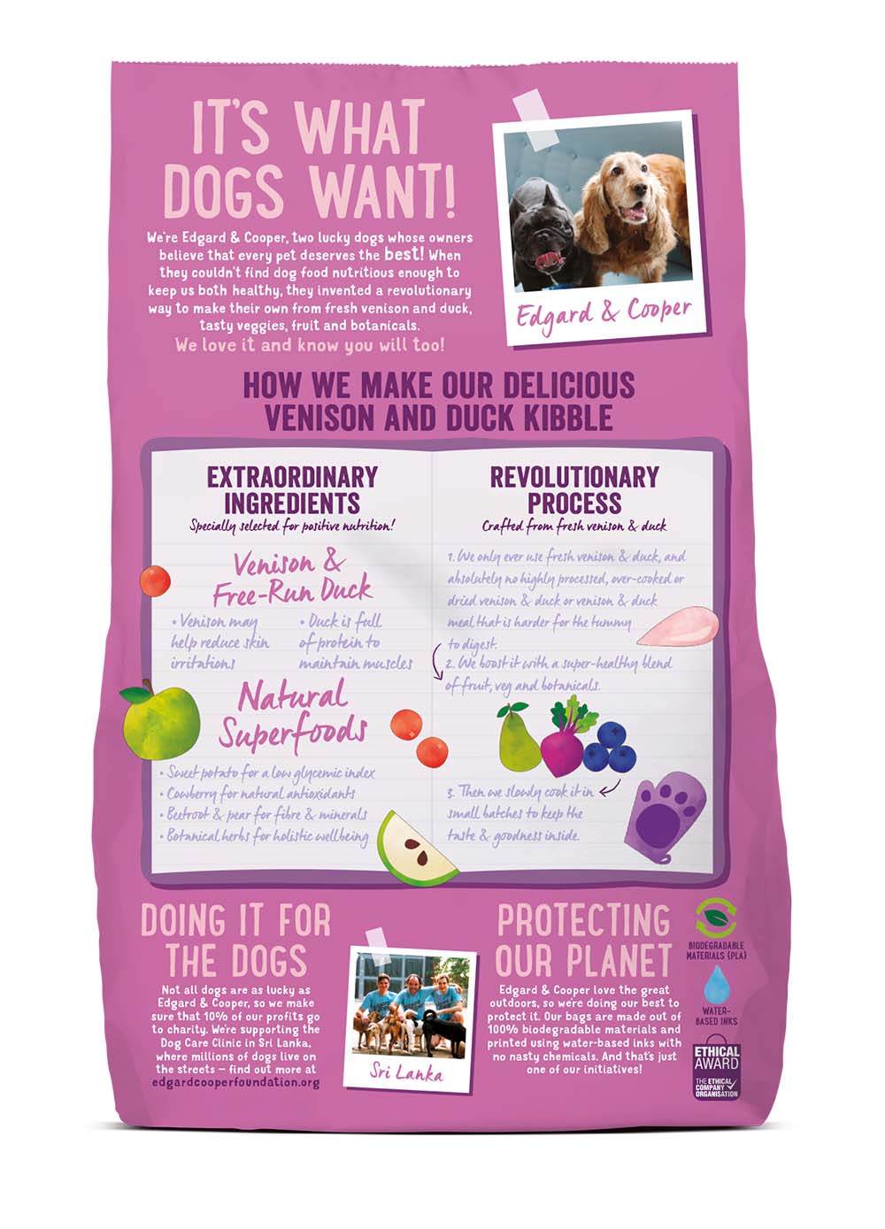 Edgard & Cooper Adult Hond | Hert & Eend | Petmarkt.nl